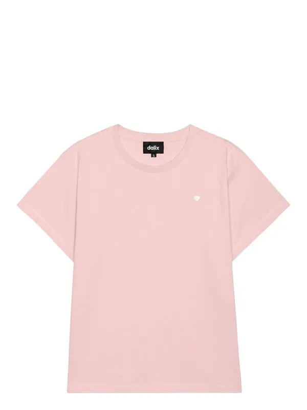 DALIX Lil Heart High Waisted Tee - Rose