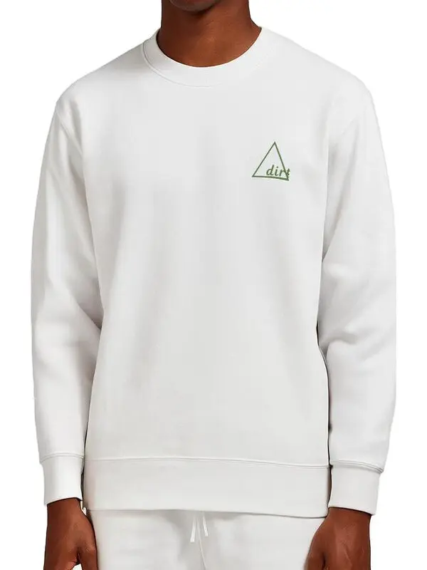 D.RT Classic Cotton Sweatshirt - White