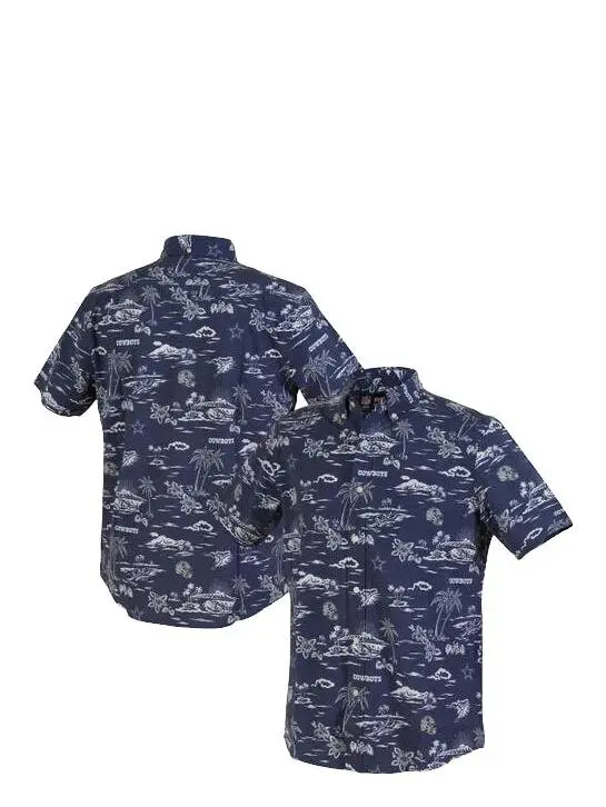 Reyn Spooner Dallas Cowboys Kekai Performance Button-down Shirt - Navy