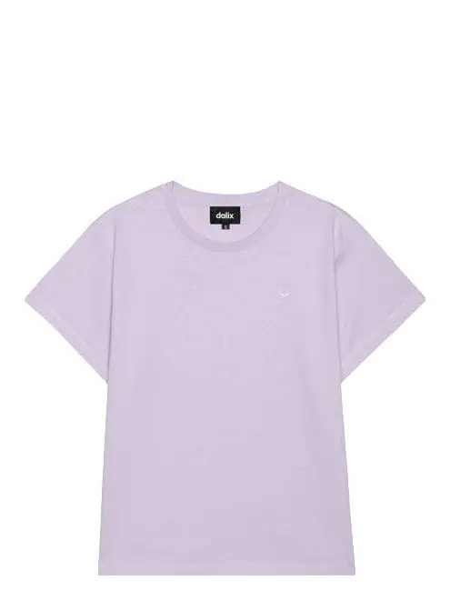 DALIX Lightweight High Waisted Tee - Lavender