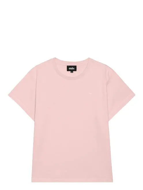 DALIX Lightweight High Waisted Tee - Rose