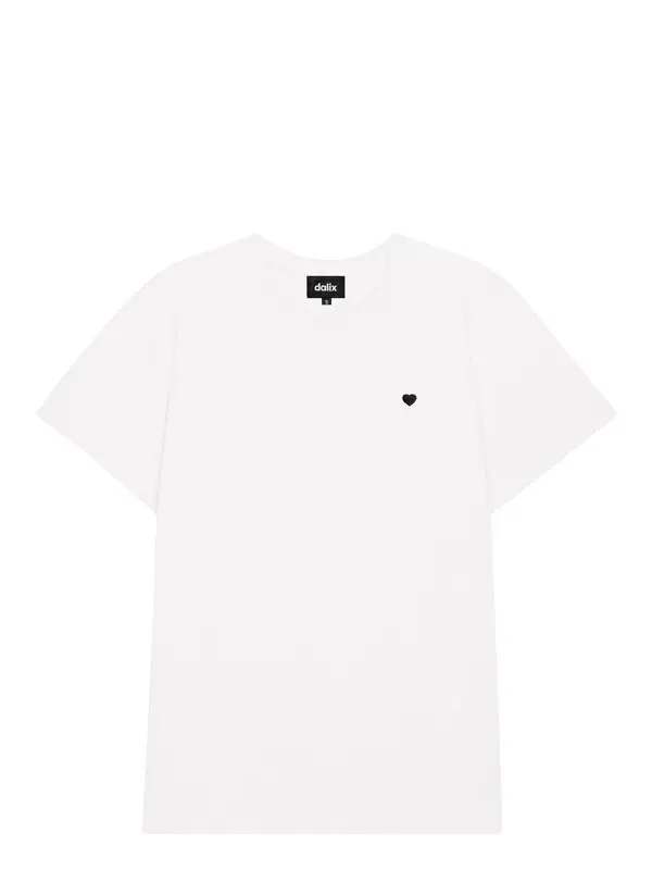 DALIX Heart Everyday Tee - White