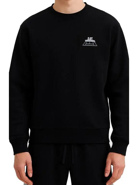 D.RT Cotton Crewneck Sweatshirt - Black