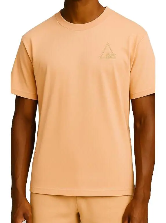 D.RT Homecourt Cotton Graphic T-shirt - Peach