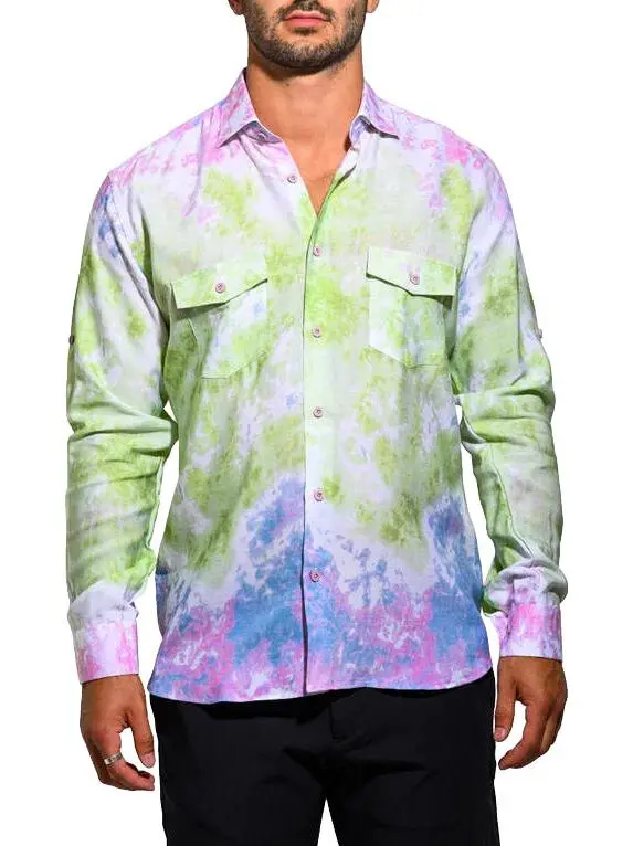 MACEOO Archimedes Resistance Contemporary Fit Button-up Shirt - Multi