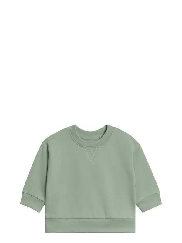 COLORED ORGANICS Quinn Organic French Terry Relaxed Pullover Sweatshirt - Jade