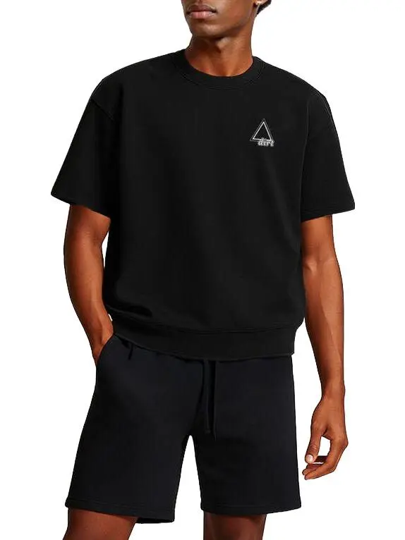 D.RT Short Sleeve Sweatshirt - Black