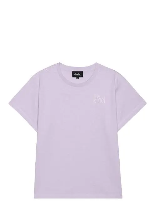 DALIX Be Kind High Waisted Tee - Lavender