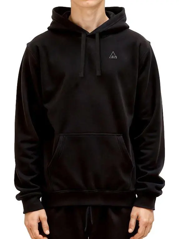 D.RT Classic Heavyweight Cotton Hoodie - Black