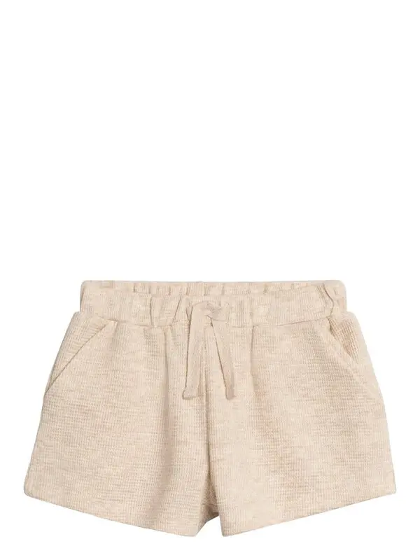COLORED ORGANICS Avery Waffle Shorts - Heather Oat