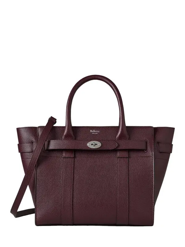 Mulberry Small Zipped Bayswater - Black Cherry
