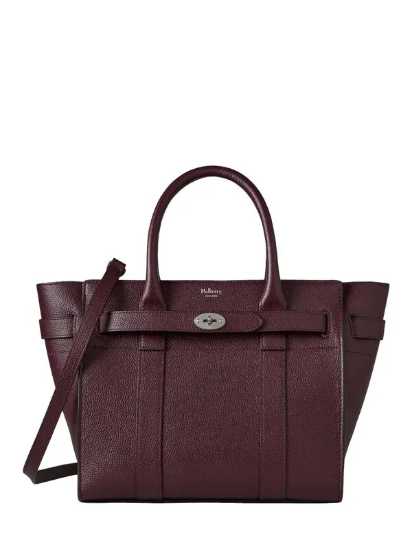 Mulberry Small Zipped Bayswater - Black Cherry