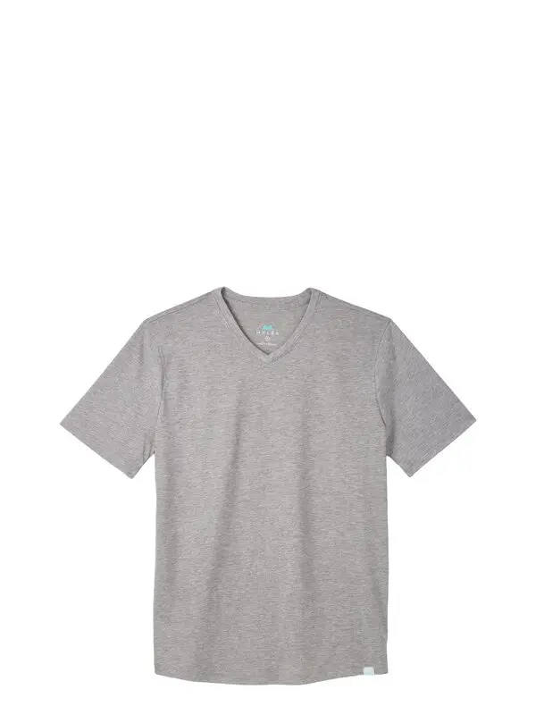 MYLES APPAREL Everyday V-neck T-shirt - Heather Gray