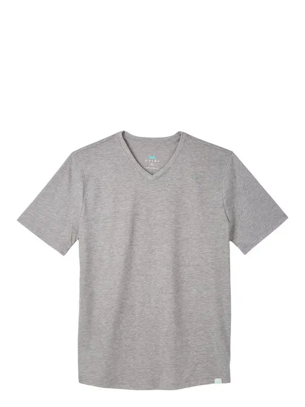 MYLES APPAREL Everyday V-neck T-shirt - Heather Gray