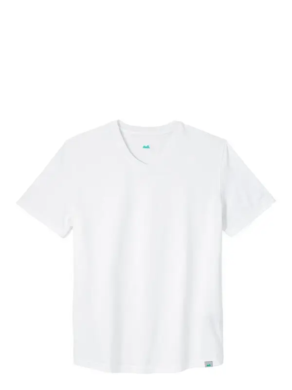 MYLES APPAREL Everyday V-neck T-shirt - White