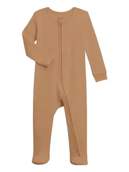 COLORED ORGANICS Organic Peyton Zipper Sleeper - Ginger