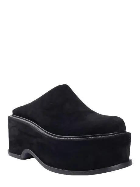 ARTISAN CRAFTED BY ZIGI Bizzy Platform Clog - Black Suede