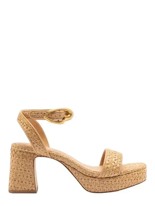 Larroude Dolly Verona Low Sandal - Natural