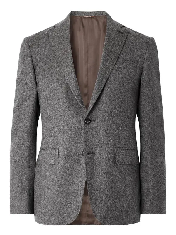 Canali Impeccabile Wool Suit Jacket - Gray