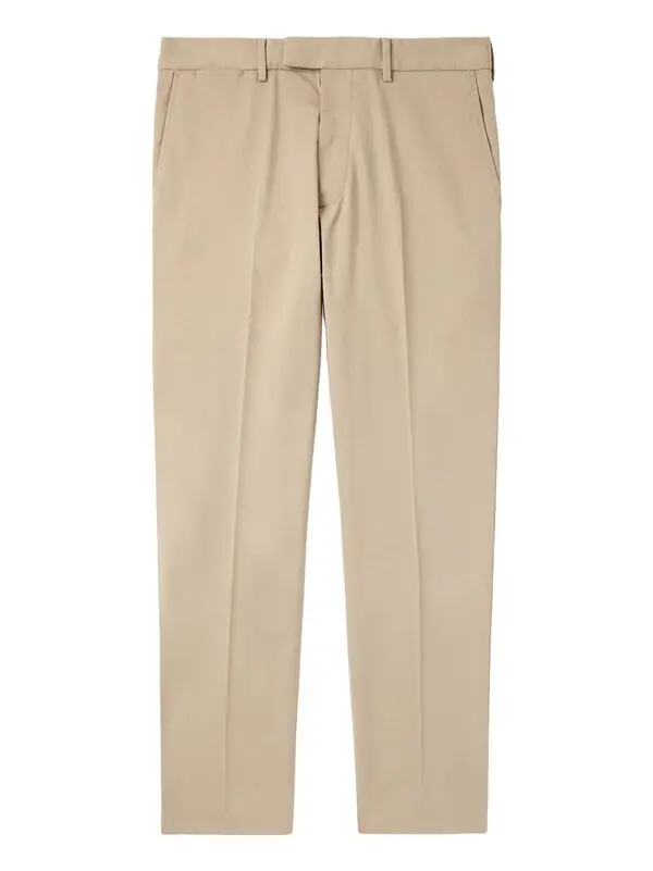 TOM FORD Tapered Cotton-blend Twill Chinos - Brown