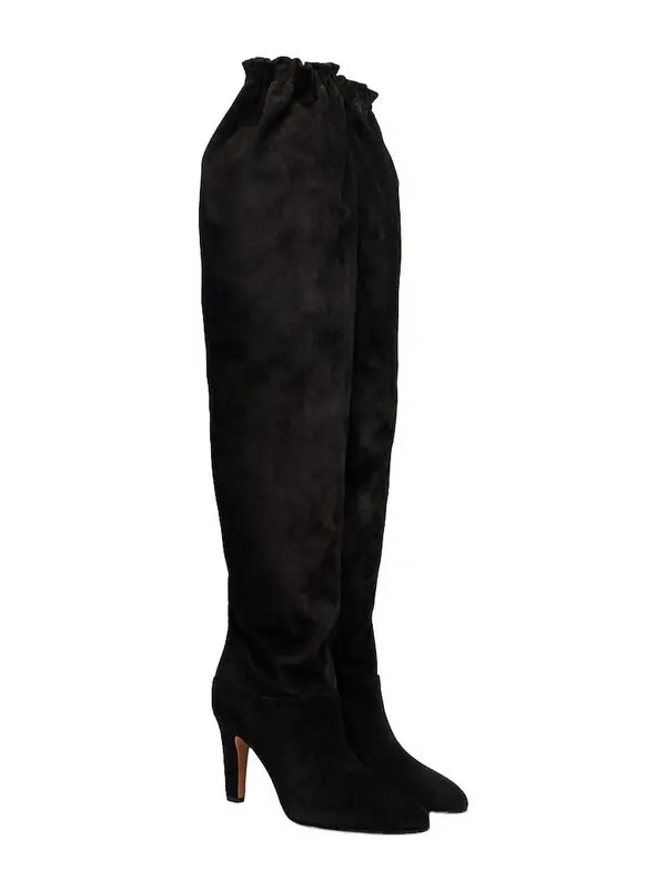 Chloé Suede Over-the-knee Boots - Black
