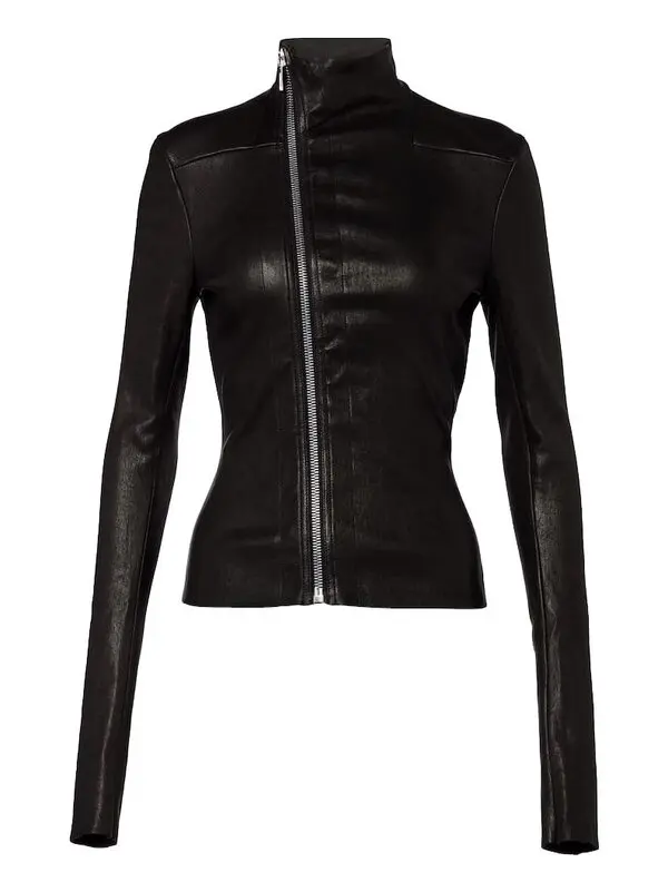 Rick Owens Gary Leather Jacket - Black