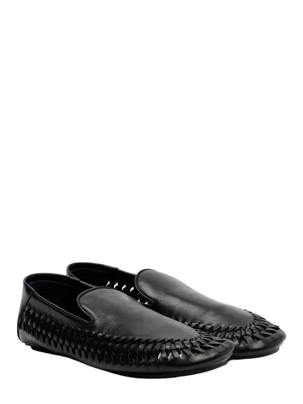 Proenza Schouler Whip Leather Loafers - Black