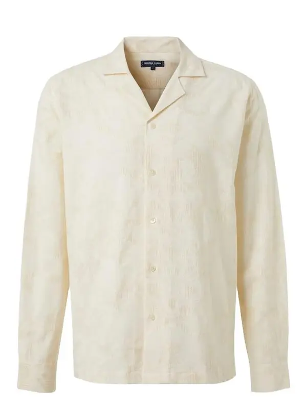 Frescobol Carioca Safra Jacquard Cotton-blend Shirt - White