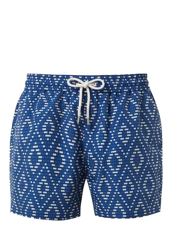 Frescobol Carioca Rio Printed Swim Trunks - Blue