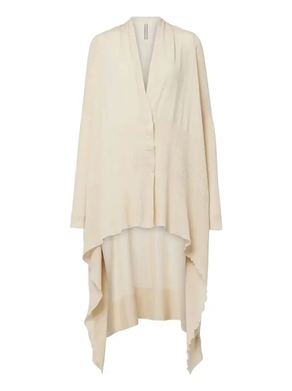 Rick Owens Virgin Wool Cardigan - Beige