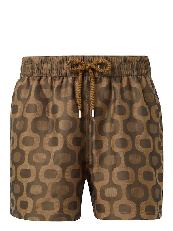 Frescobol Carioca Rio Sport Printed Swim Trunks - Brown