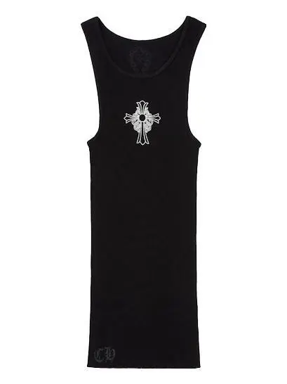 Chrome Hearts Hairy Cross Rib Tank - Black