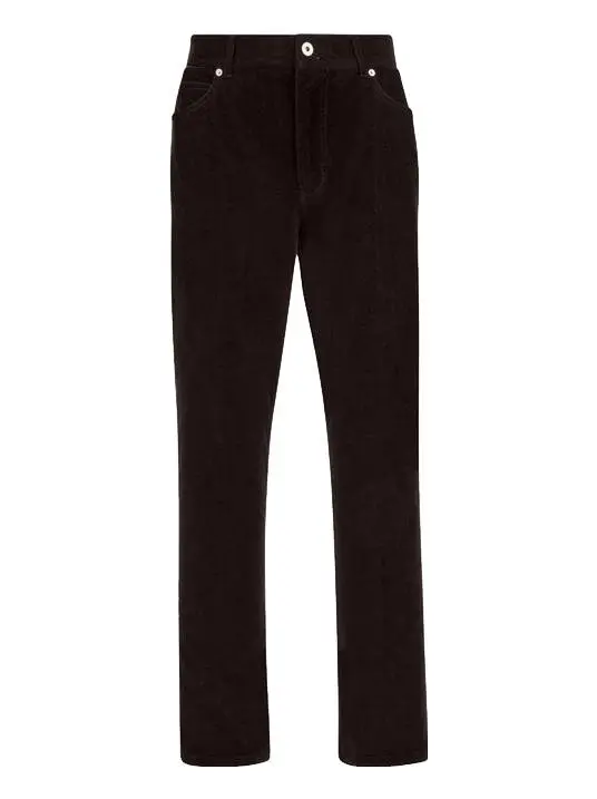 FERRAGAMO Corduroy Trousers - Red