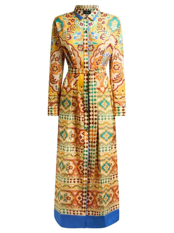 Etro Printed Shirtdress - Neutrals