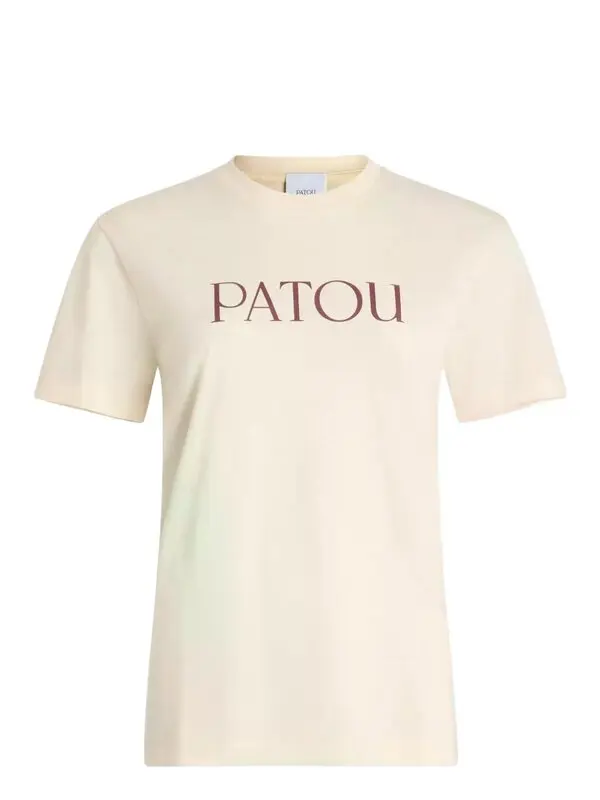 Patou Logo-print T-shirt - Neutrals