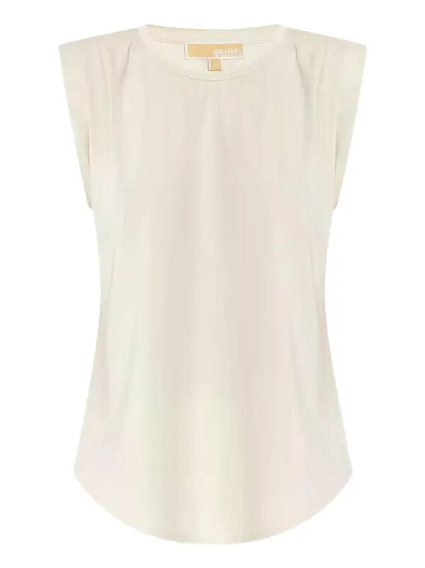 Michael Kors Padded-shoulder Top - Neutrals