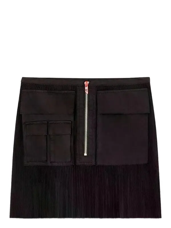 DIESEL® M-merin Zip-front Pocket Skirt - Black