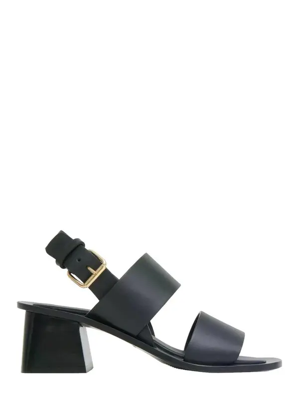 MANSUR GAVRIEL 60mm Double-strap Heeled Sandals - Black