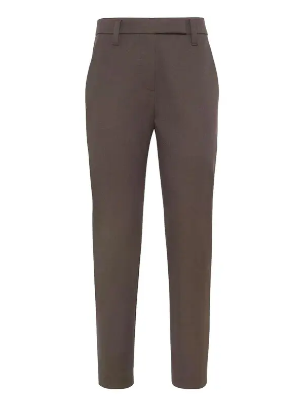 Brunello Cucinelli Jersey Trousers - Brown