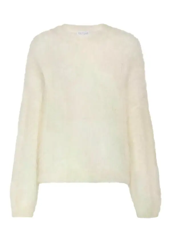 Brunello Cucinelli Brushed-finish Sweater - White