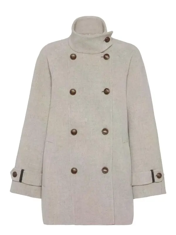 Brunello Cucinelli Double-breasted Coat - Neutrals