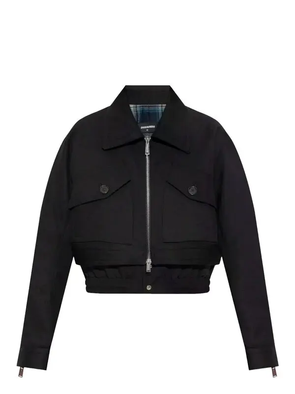 Dsquared2 Cropped Zip-front Jacket - Blue