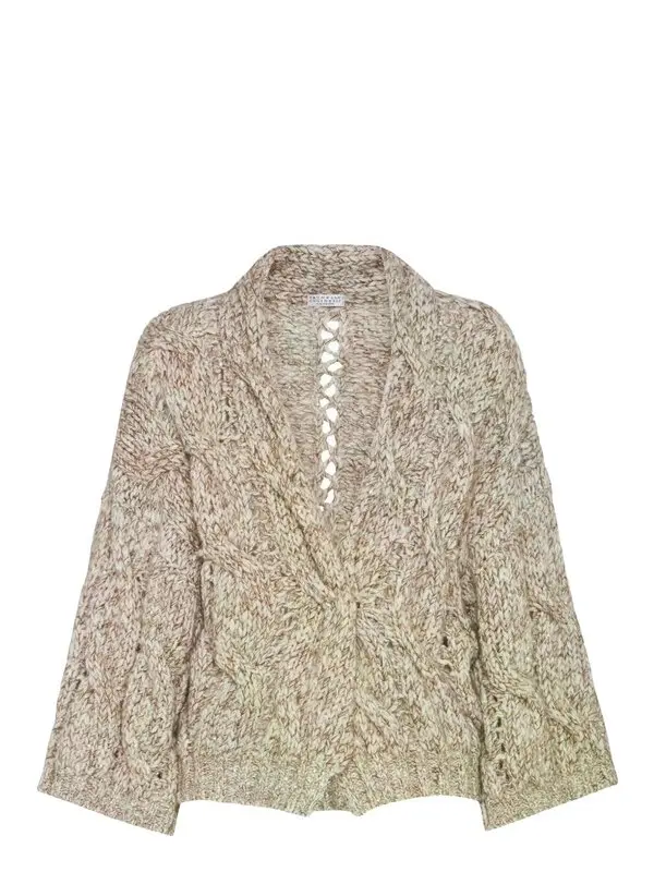 Brunello Cucinelli Chunky-knit Cardigan - Neutrals