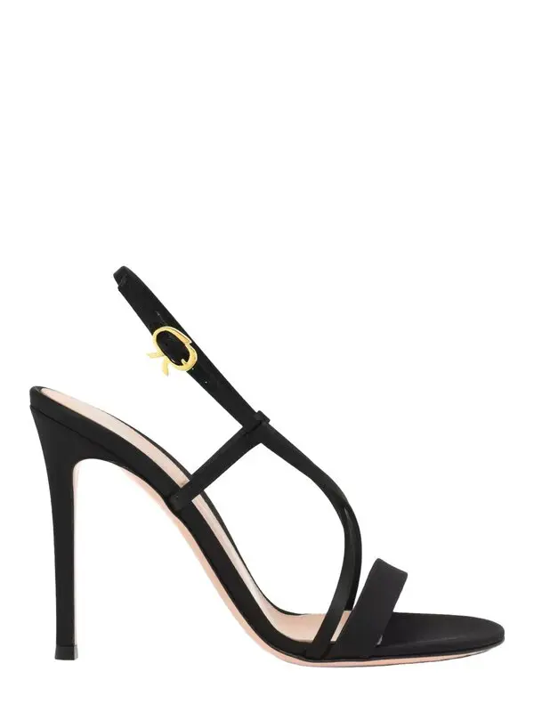 GIANVITO ROSSI Slingback Cross-strap Sandals - Black