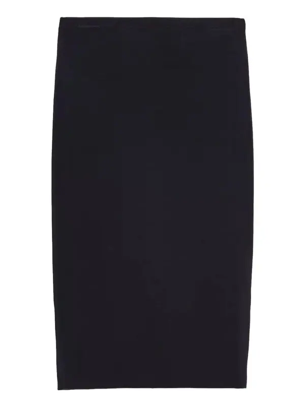 Prada Cotton Midi Skirt - Black
