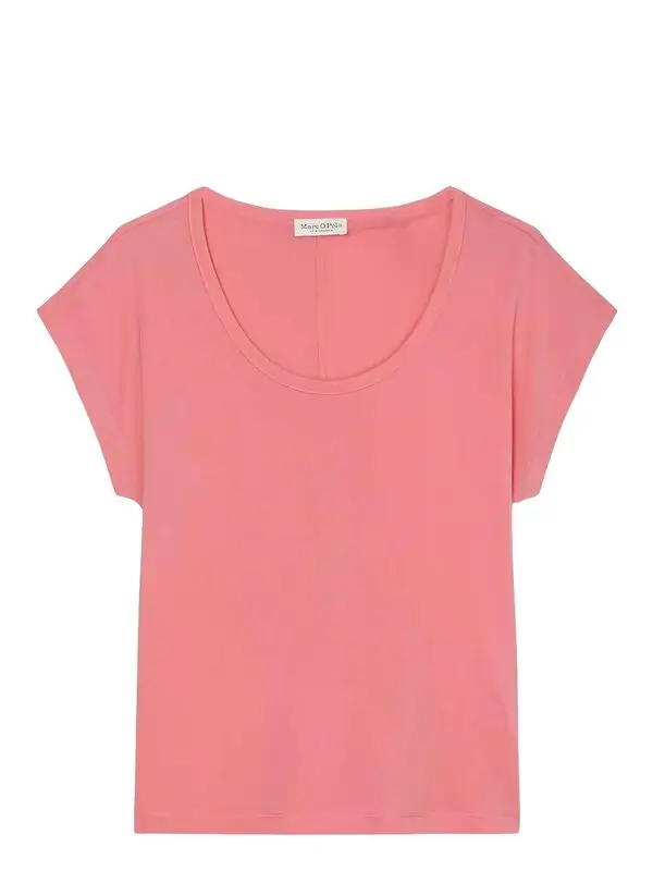 Marc O'polo Scoop-neck Cap-sleeve Top - Pink