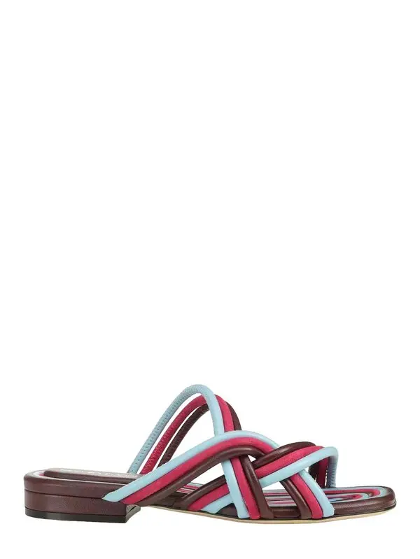SERGIO ROSSI Watamu Flat Sandals - Red