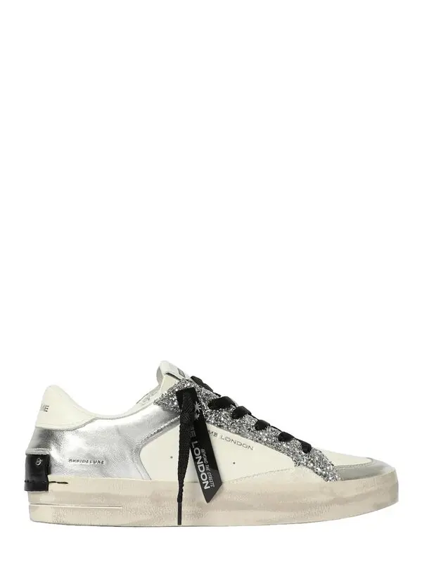 CRIME LONDON Low Top Sneakers - Silver