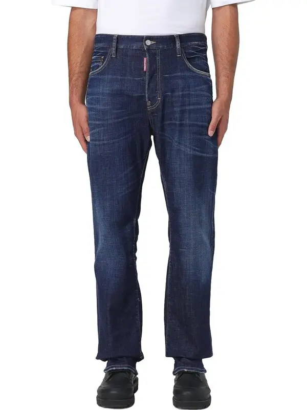 Dsquared2 Distressed Cotton Jeans - Denim
