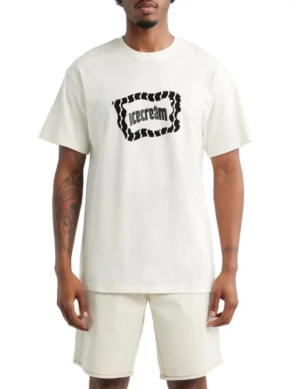 ICECREAM Soft Serve Graphic T-shirt - Whisper White